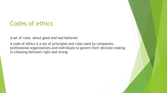 Professional code of Ethics | PPTX