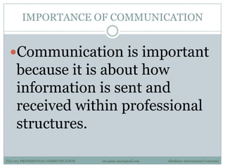 Professional Communication 2 - Formal Structures | PPT
