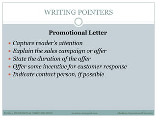 Professional Communication 3 - Examples | PPTX