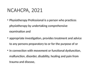 Professional Competencies (Physiotherapy) | PPTX