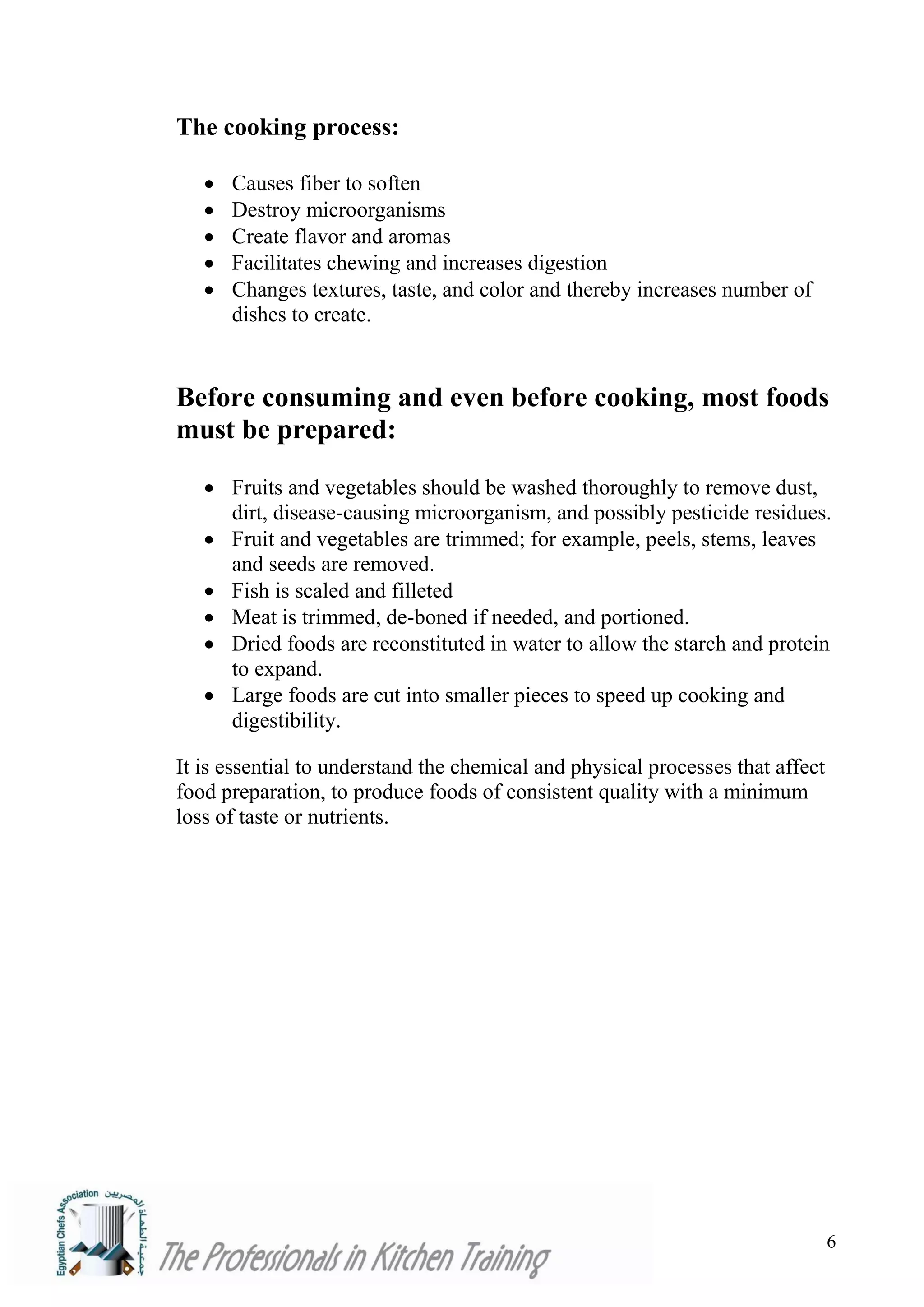 Professional cooking techniques student manual | PDF