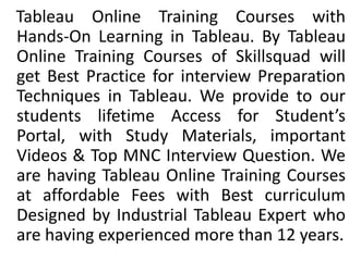 Professional Cyber Security & Tableau Certification Training Courses By ...