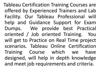 Professional Cyber Security & Tableau Certification Training Courses By ...