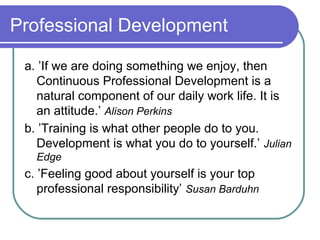 Professional development | PPT