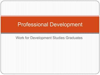 Professional development | PPT