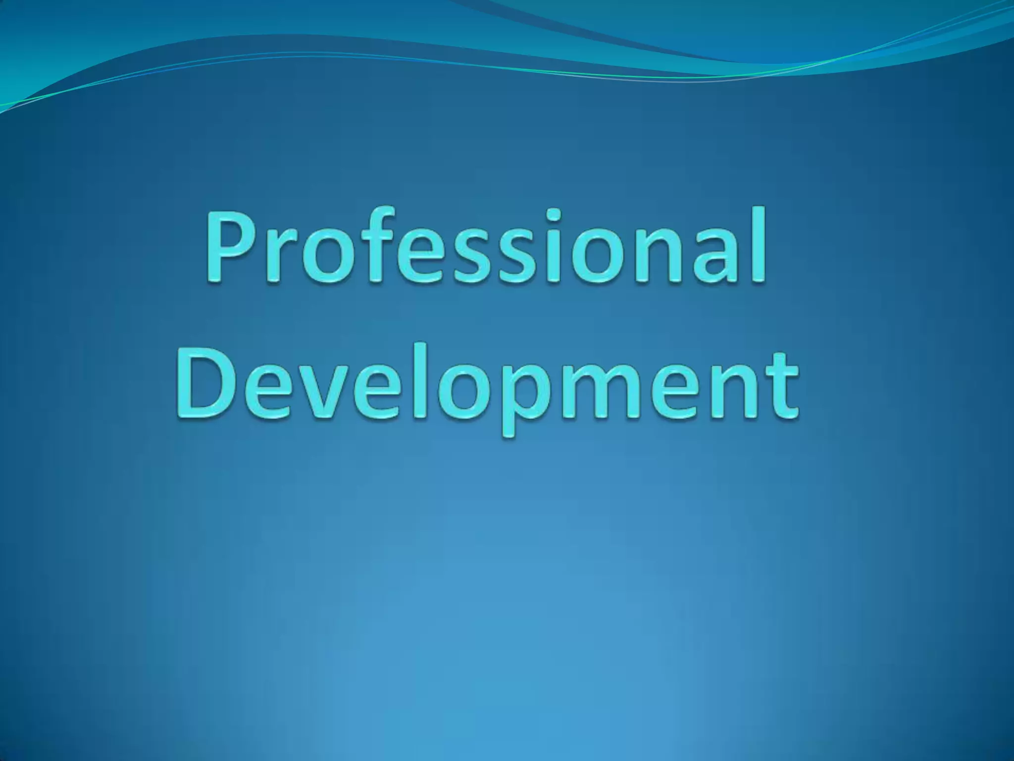 Professional development | PPT