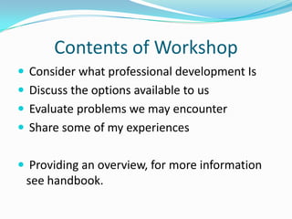 Professional development | PPTX