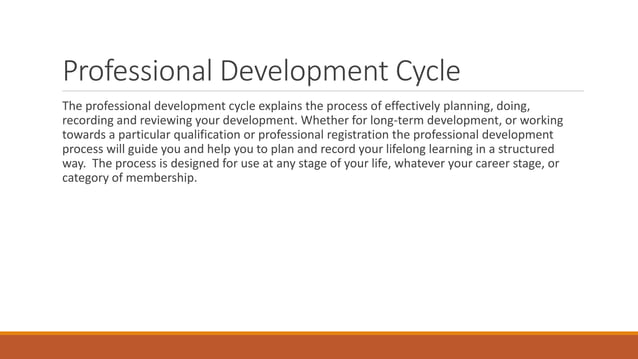Professional Development | PPTX | Career Advice | Careers