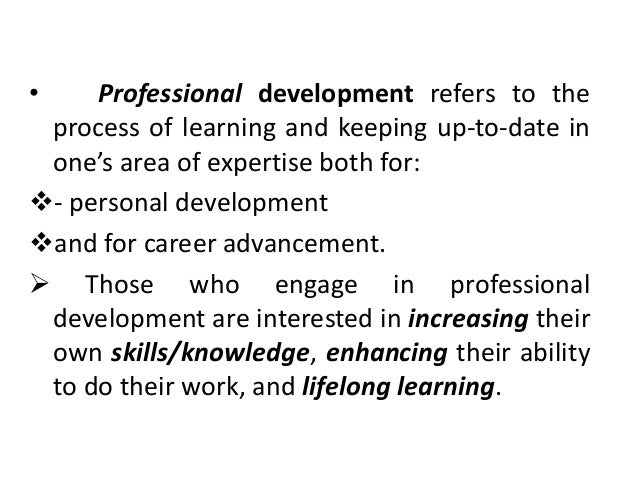 Professional development