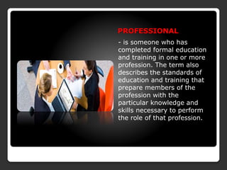 Professional development | PPTX