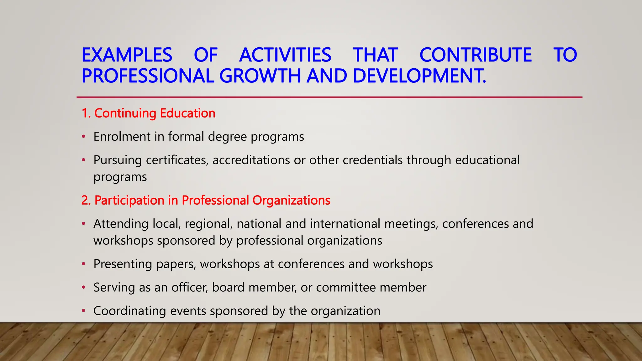 THE BENEFITS OF PROFESSIONAL DEVELOPMENT .pptx | Free Download