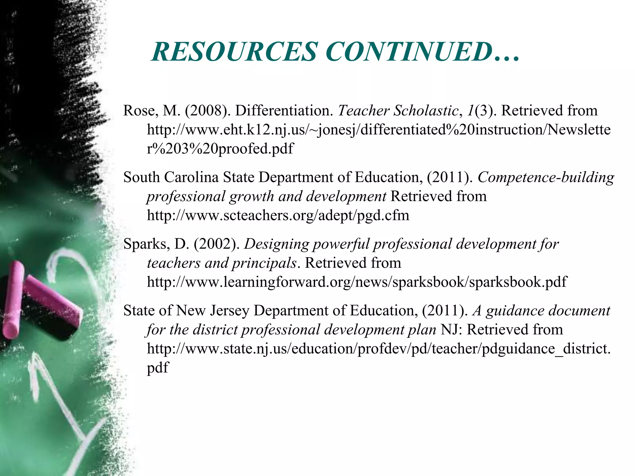 Professional Development: Differentiated Instruction | PPTX