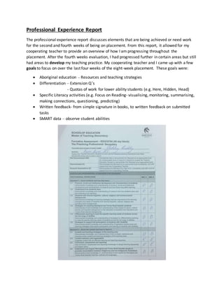 Professional development artifact | DOCX | Educational Assessment ...