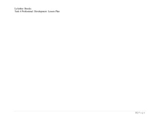 Professional development lesson plan | PPT