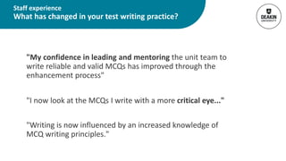 Professional development in MCQ writing | PPTX