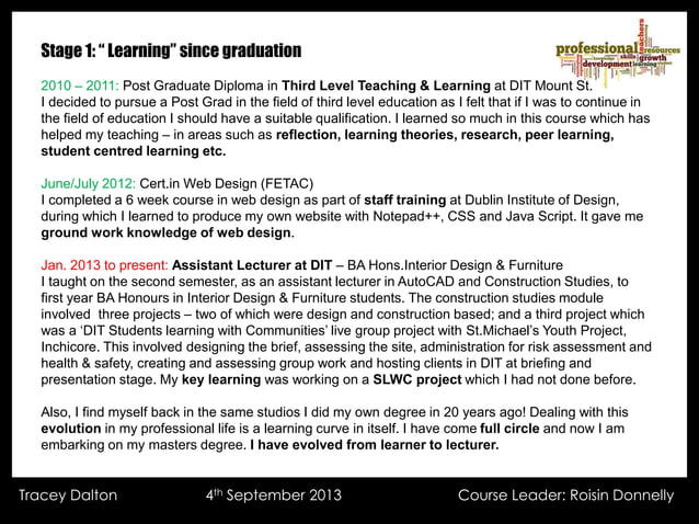 Professional development module presentation | PPT