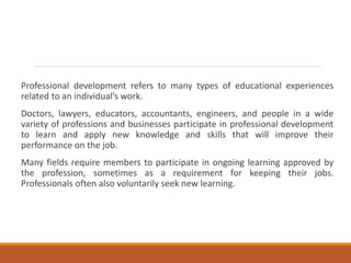 Professional Development of English Teacher | PPTX