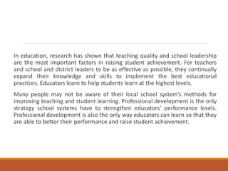 Professional Development of English Teacher | PPTX