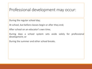 Professional Development of English Teacher | PPTX