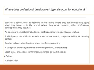 Professional Development of English Teacher | PPTX