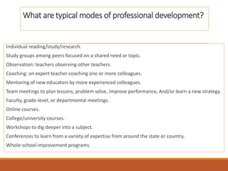 Professional Development of English Teacher | PPTX