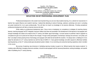 Professional development plan | DOCX