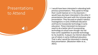 Professional development presentation | PPT