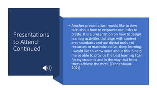 Professional development presentation | PPT