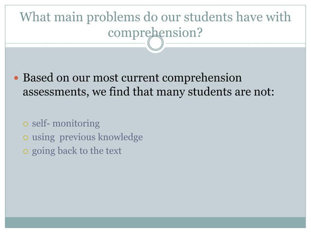 Reading Comprehension Professional Development Session | PPTX ...