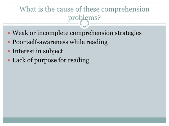 Reading Comprehension Professional Development Session | PPTX ...