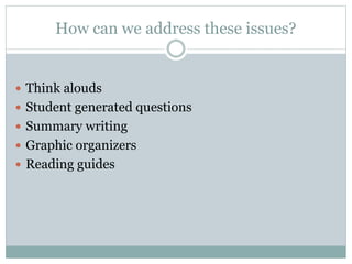 Reading Comprehension Professional Development Session | PPTX