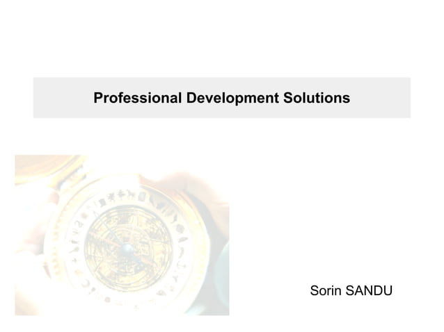 Professional development solutions | PPT