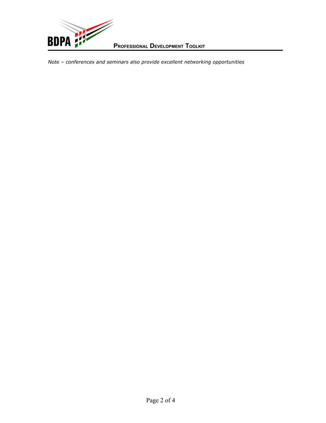 Professional Development Toolkit | DOC