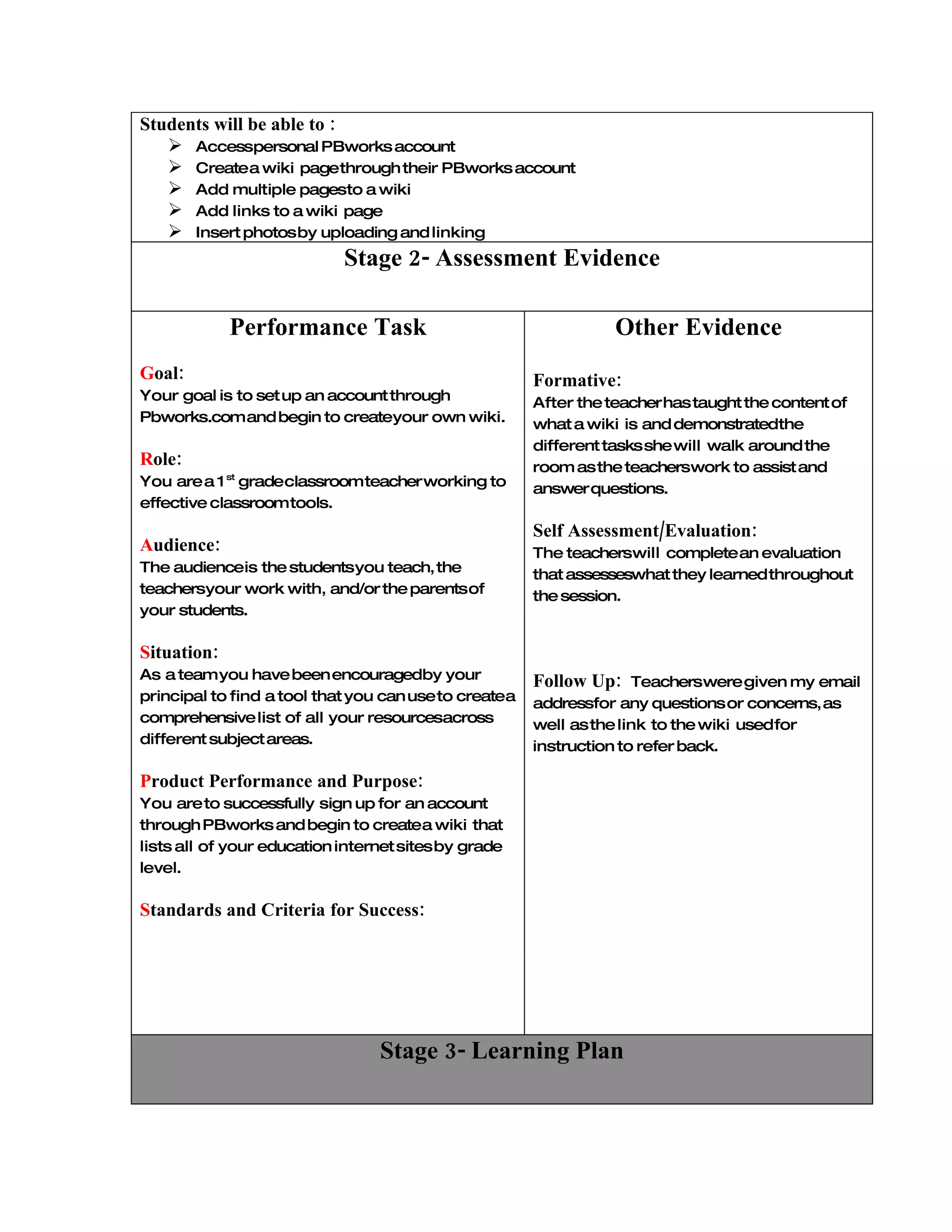 Professional Development Unit | DOC | Internet for Beginners | Internet