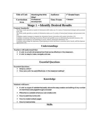 Professional Development Unit | DOC | Internet for Beginners | Internet