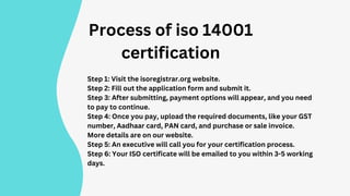 Enhancing Environmental Management Systems: ISO 14001 CERTIFICATION | PDF