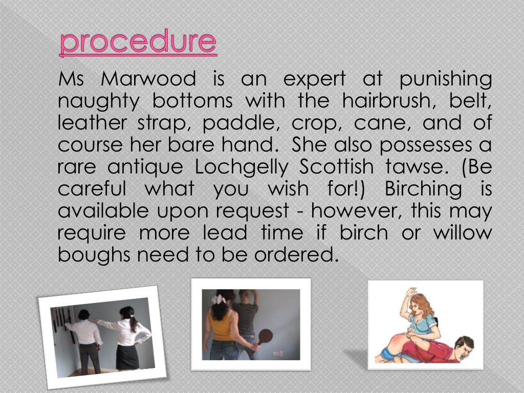 Professional disciplinarian and spanking