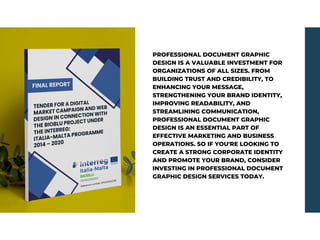 Professional Document Graphic Design The Key to Effective Corporate ...