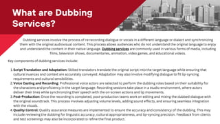 Professional Dubbing Services: Bringing Stories to Life in Any Language ...