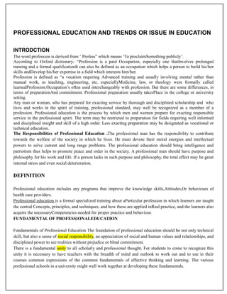 professionalEDUCATION and trends[1].docx | Professional School ...
