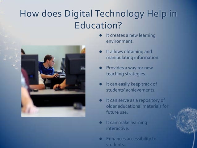 Digital Technology in Education | PPTX