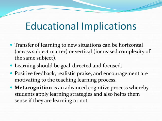 Principles of Learning