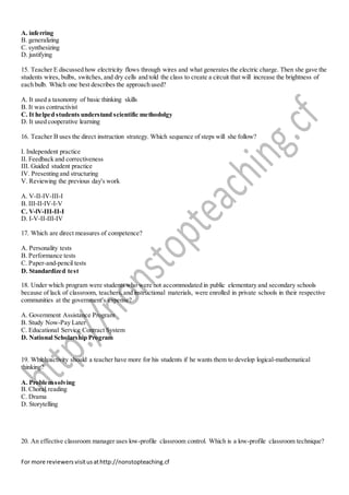 LET Sample Exam Professional education set b | DOCX