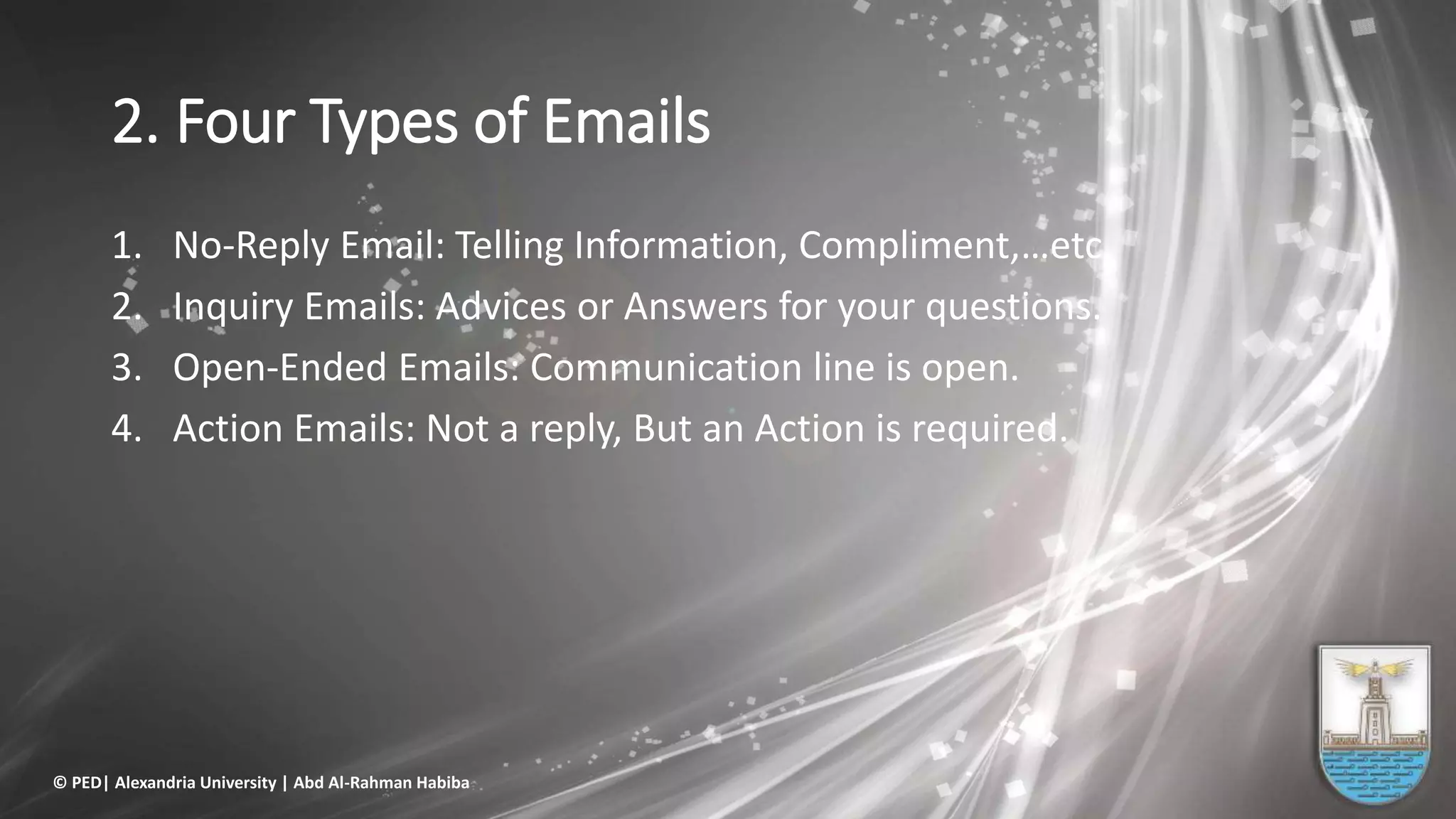 Formal Professional Emails - By Abd Al-Rahman Habiba | PPTX