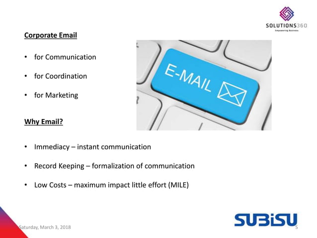 Professional email writing | PPTX