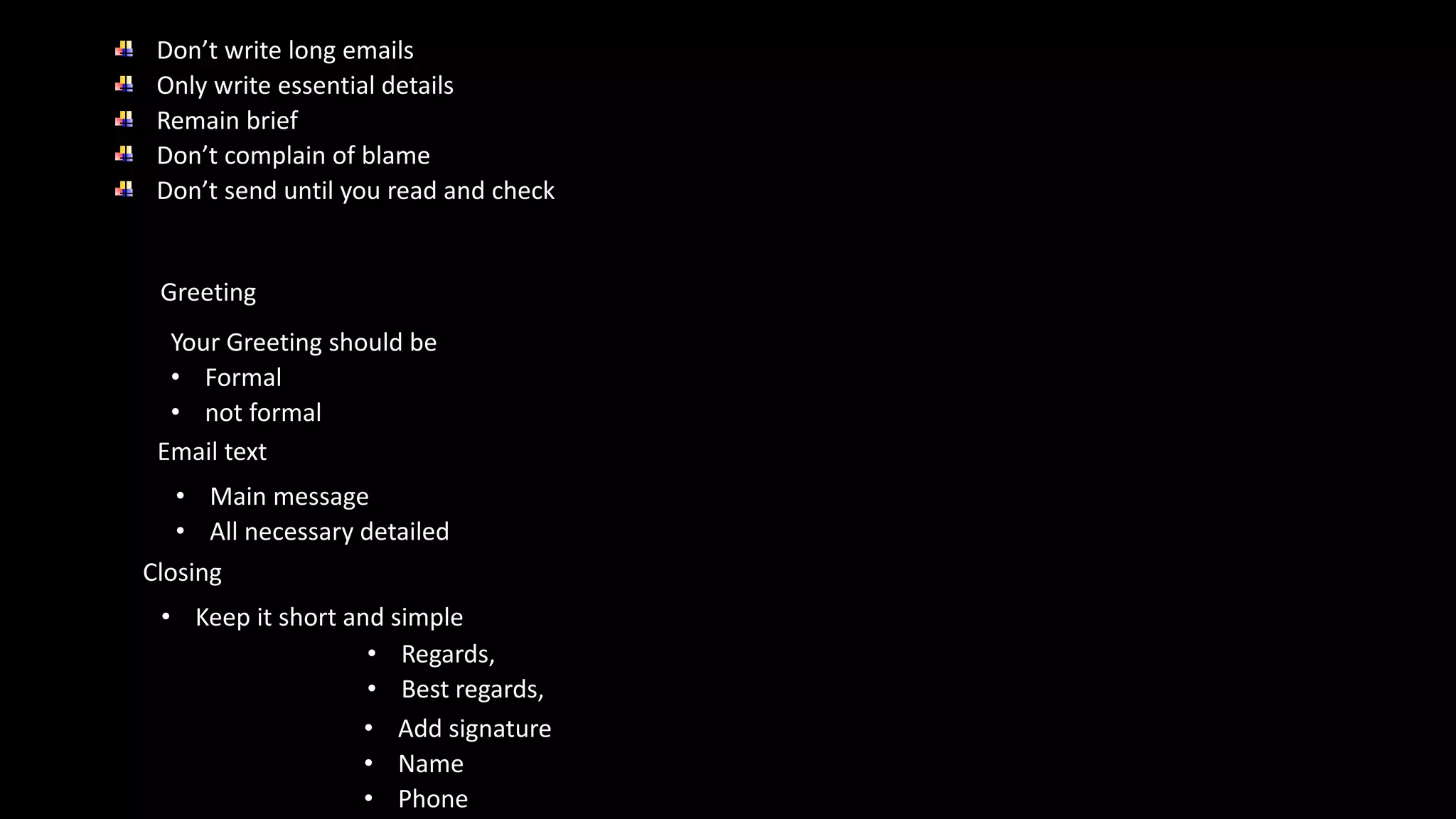 Professional email writing | PPTX