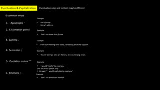Professional email writing | PPTX
