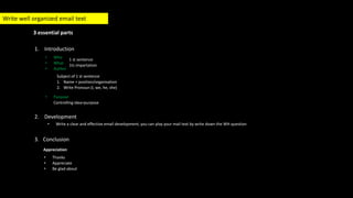 Professional email writing | PPTX