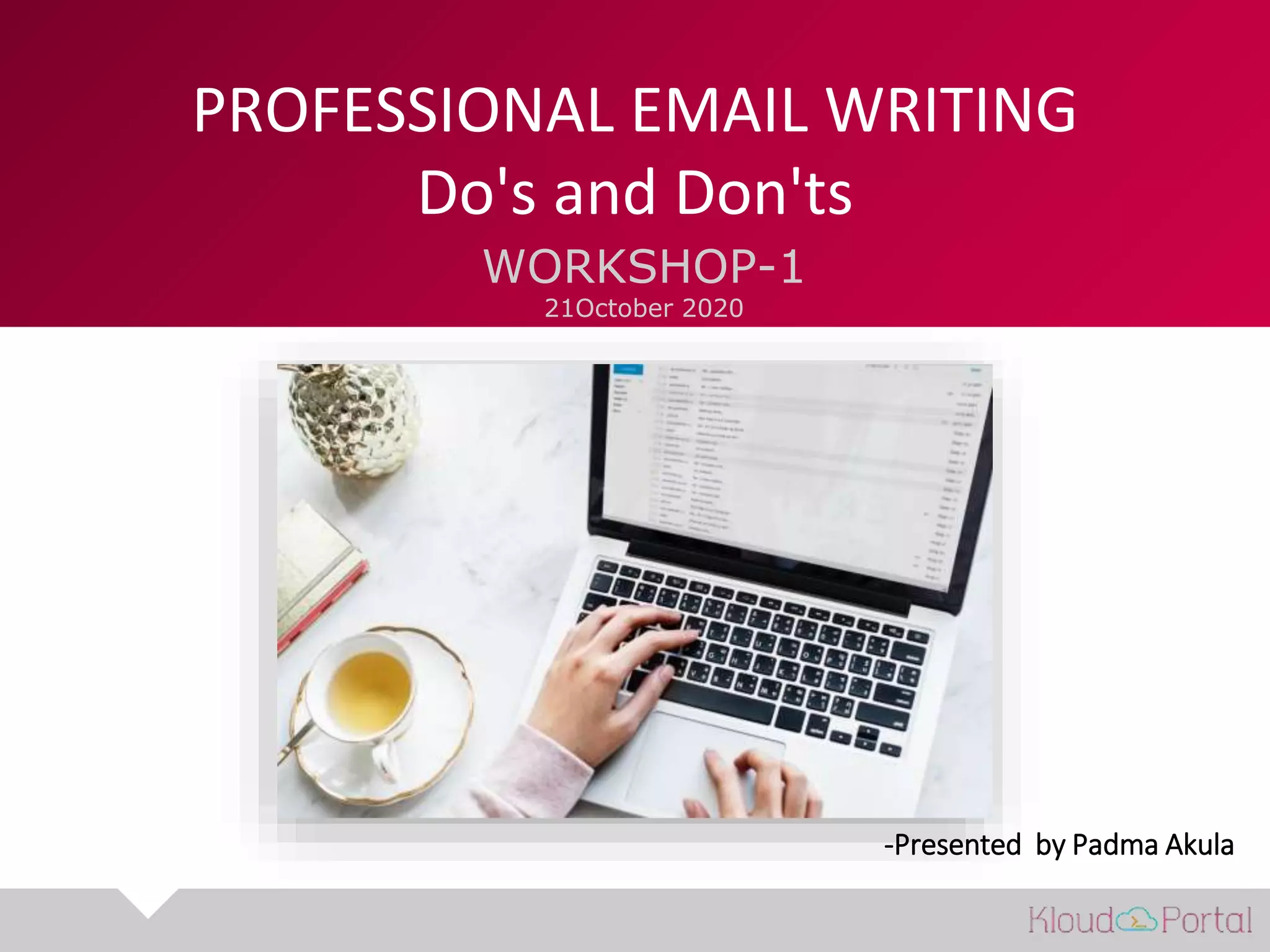 Professional email writing Workshop | PPTX