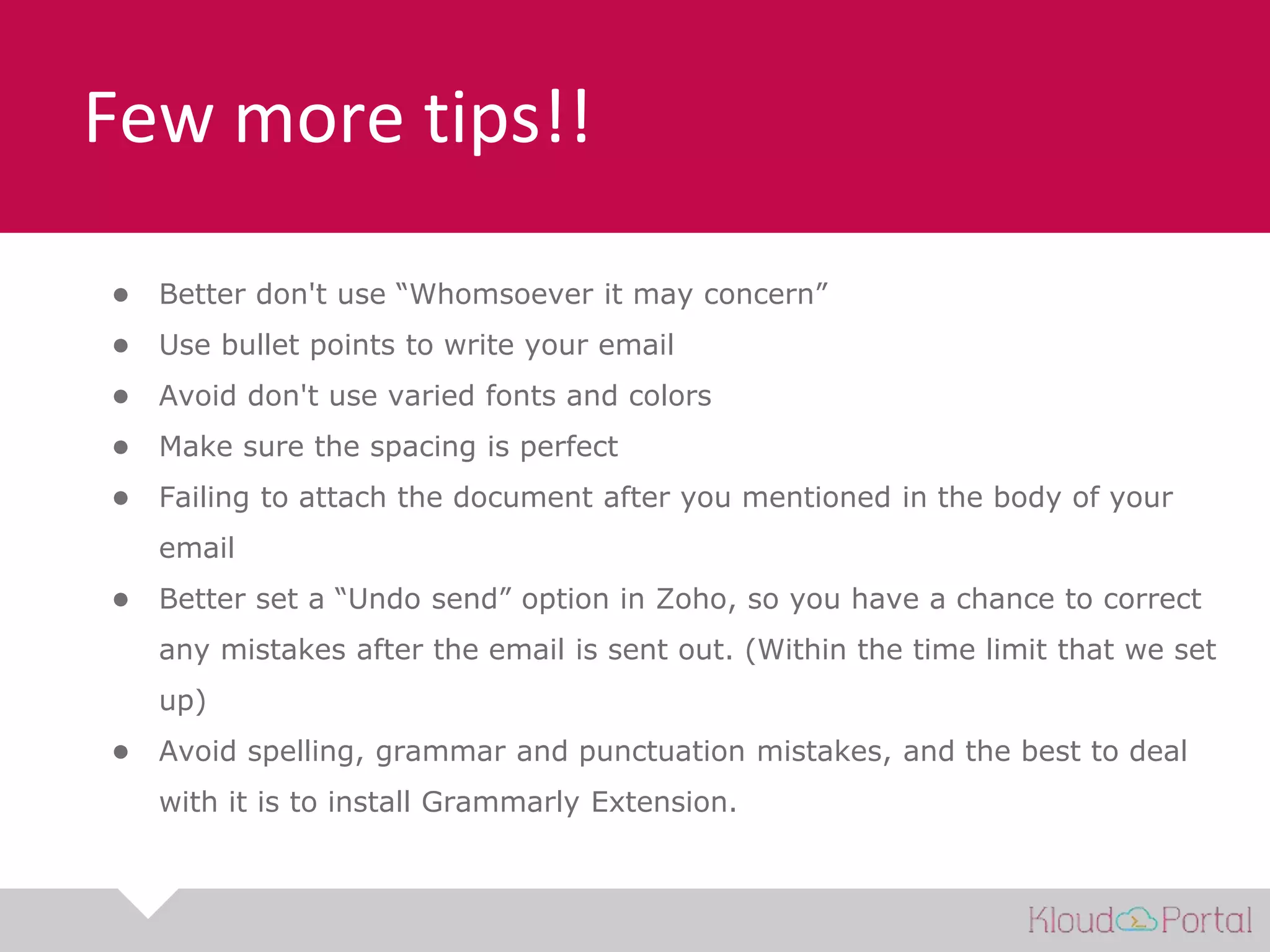 Professional email writing Workshop | PPTX